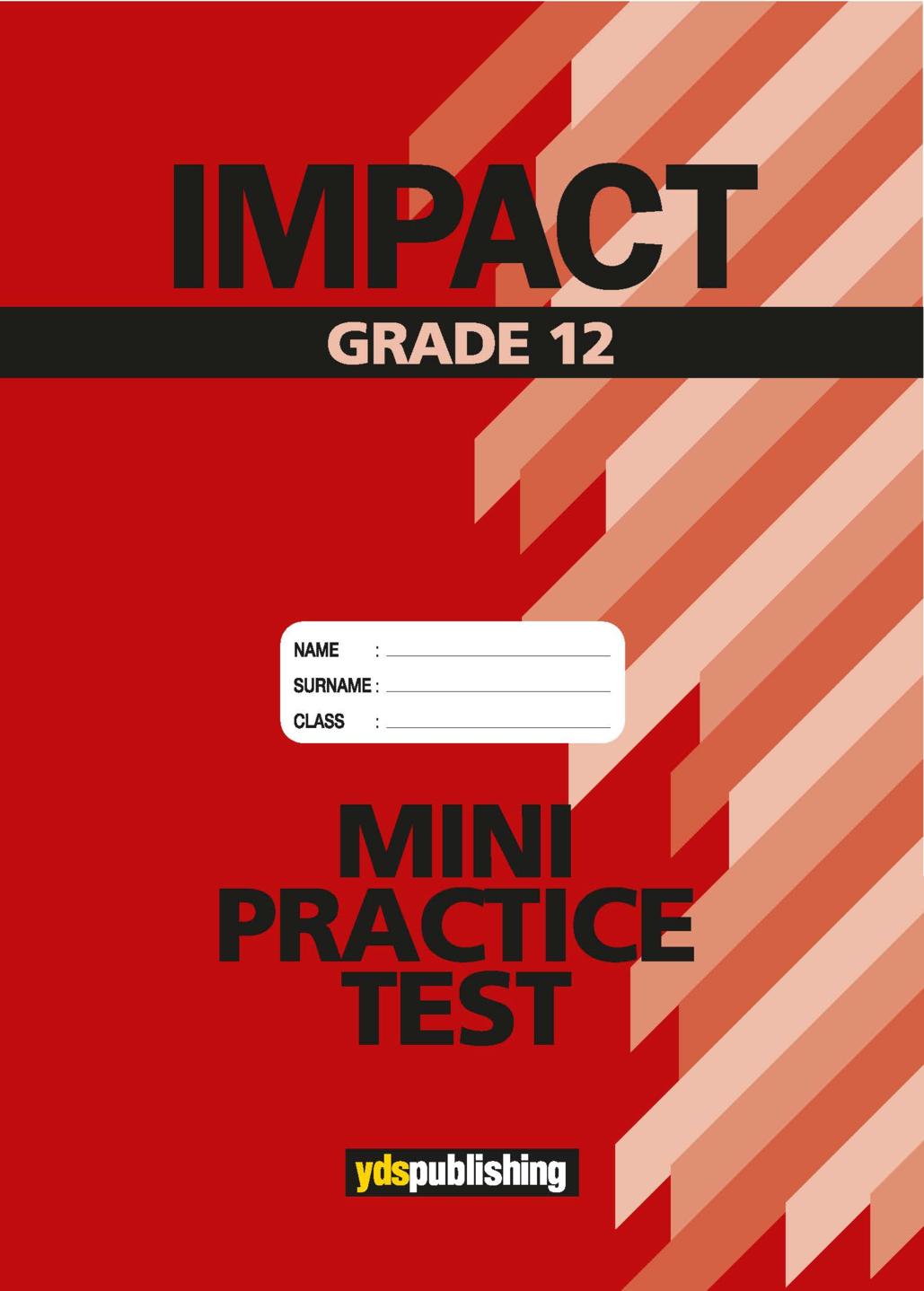 Impact 12 - Mini Practice Test - YDS Publishing